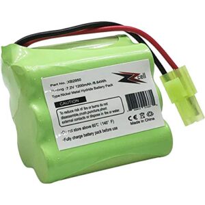 zzcell battery replacement for euro pro shark vacuum carpet and carpet sweeper xb2950, v2945, v2945z, v2950, v2950a 1200mah