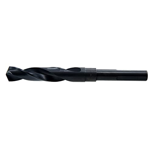 MAXTOOL 13/16" Silver and Deming Drill Bits HSS M2 S & D Drill Bits Prentice Twist Drills Black Oxide 3-Flat on 1/2" Shank 3-Flat 6" OAL; SD02B03R052