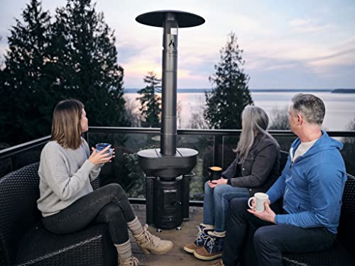 Q-Stoves Q-Flame Portable Wood Pellet Outdoor Heater, 106,000 BTU per hour, Eco-Friendly, for Patio, Backyard, Camping and Going Off-Grid