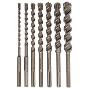 7 piece carbide tipped bit, masonry drill bit set, sds max!!!