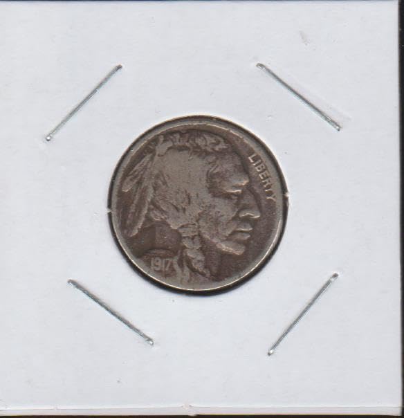 1917 No Mint Mark Indian Head or Buffalo (1913-1938) Nickel Seller Extremely Fine