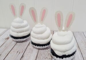 bunny ears cupcake toppers