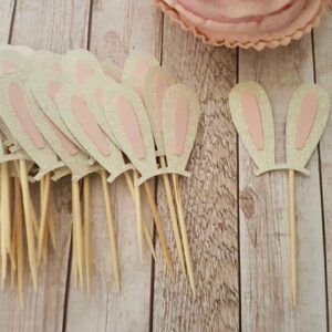 Bunny Ears Cupcake Toppers