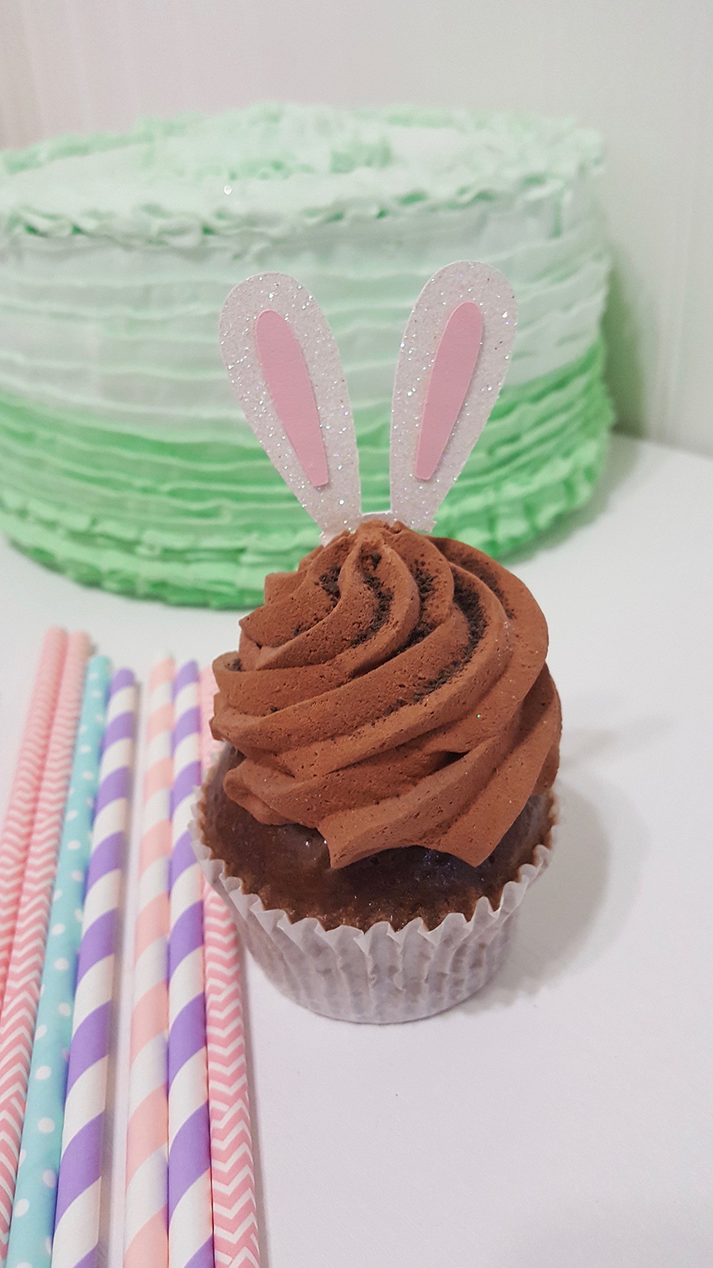 Bunny Ears Cupcake Toppers