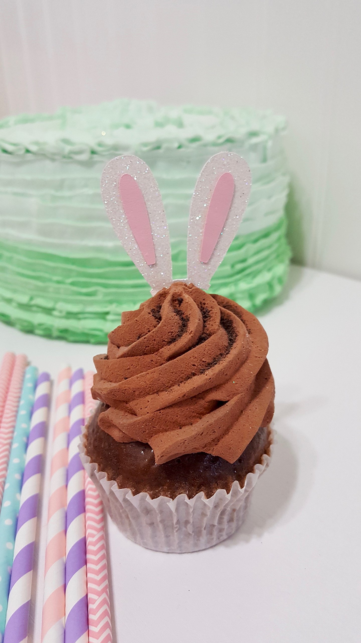 Bunny Ears Cupcake Toppers