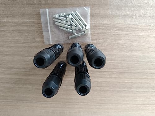 JYFT Solar Panel Cable Connectors Male/Female IP67 30A 1000V DC (5Pairs)