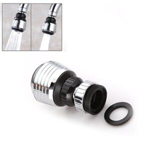 2PCS Kitchen Faucet Aerator, Splash Filter Attachment Tap 360 Rotate Swivel Saving Diffuser Nozzle Filter Adapter