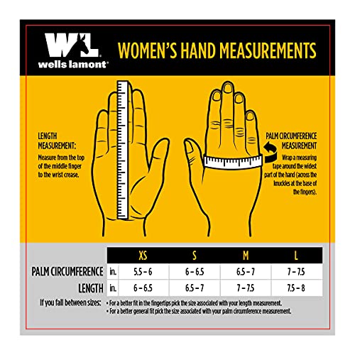 Wells Lamont Women's Water-Resistant Leather Work Gloves | Puncture Resistant, Reinforced, HydraHyde | Medium (1167M), Tan