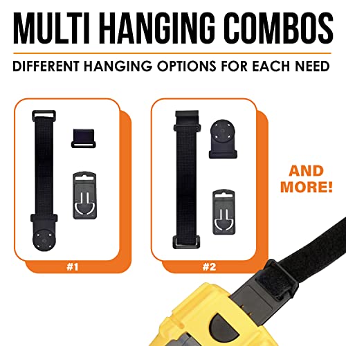 Multimeter Hanging Kit for Fluke Meters | 2 Straps, 2 Clips and Magnetic Hanger (Fluke Meters)