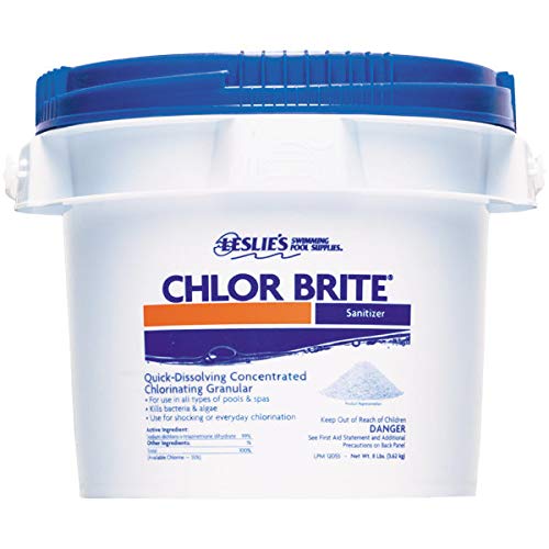 Leslies Chlor Brite 8 lbs. Granular Chlorine Bucket