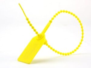 yellow tamper seals, zip ties for fire extinguishers and fire safety