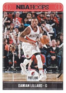 damian lillard 2017 2018 panini hoops #226 mint portland trail blazers basketball card