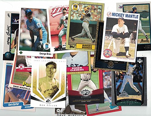 200 Baseball Cards Collection – Newer & Vintage Trading Cards Collection with Secure Packing - Hall Of Famers, Rookies, Inserts, Numbered & Refractor – Each Pack is Unique – Best Baseball Gift