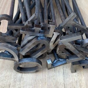 1" Alphabet Branding Iron Set, Letter Branders, Wood Brand