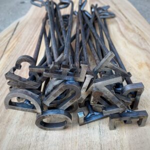 1" Alphabet Branding Iron Set, Letter Branders, Wood Brand