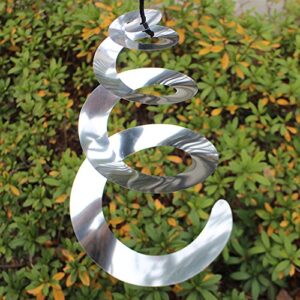 Patio Eden - 3 Pack- Scare Birds Away - Hanging Spiral Bird Deterrent - Bird Scare Repellent Tape Alternative