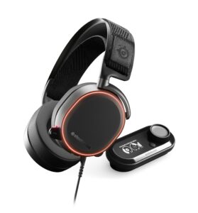 steelseries arctis pro + gamedac wired gaming headset - certified hi-res audio - dedicated dac and amp - for ps5/ps4 and pc - black