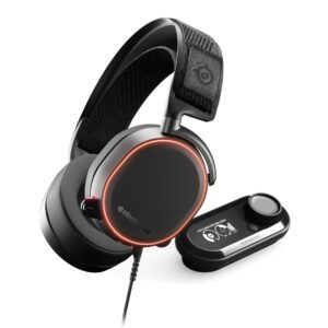 SteelSeries Arctis Pro + GameDAC Wired Gaming Headset - Certified Hi-Res Audio - Dedicated DAC and Amp - for PS5/PS4 and PC - Black