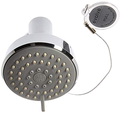 Evolve Multifunction Shower Head + ShowerStart TSV – Water and Energy Savings Without Sacrifice, Model: EV3021-CP150-SB