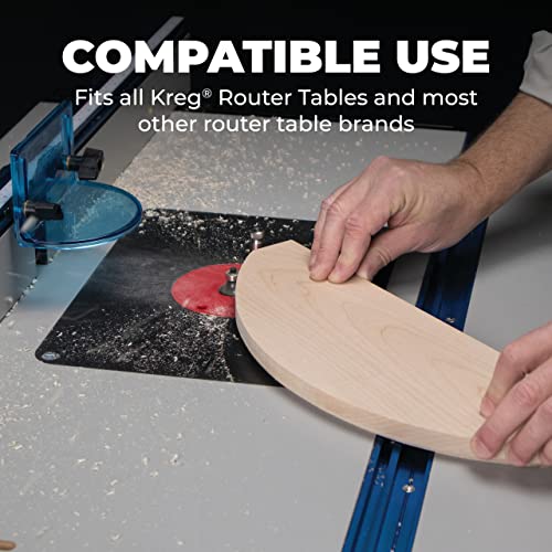 Kreg PRS5000 Precision Router Lift - Router Table Lift System - Durable Router Plate Insert - Router Table Plate Insert - For Quick, Accurate, Reliable & Repeatable Setups