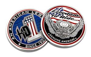 harley-davidson american legend #1 challenge coin, 1.75 in coin 8008482