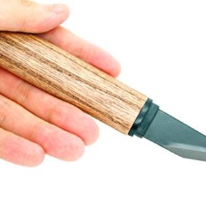 Kiridashi Craft Pocket Knife Japanese Steel Blade Wooden Handle with Sheath for Right-handed