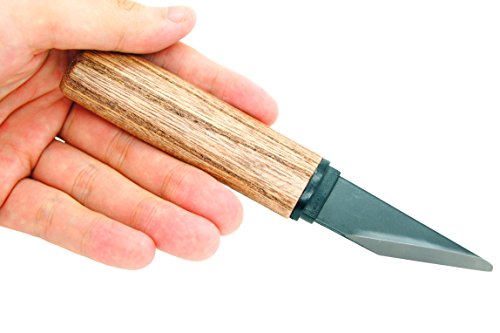 Kiridashi Craft Pocket Knife Japanese Steel Blade Wooden Handle with Sheath for Right-handed