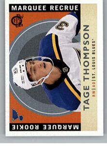 2017-18 o-pee-chee retro #618 tage thompson blues rookie year rc from upper deck series two packs