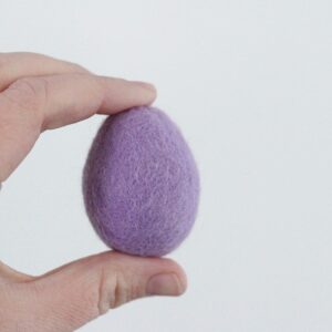 Pastel Easter Felt Eggs- 100% wool felt- choose 6 or 12 count- by Sheep Farm Felt