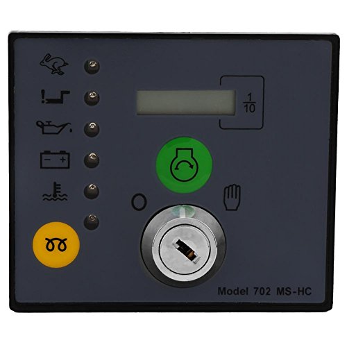 Walfront 702 MS-HC Electronic Manual Start Generator Controller Panel Board with Keys for Generator Control Module