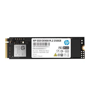 hp ex900 m.2 250gb pcie 3.0 x4 nvme 3d tlc nand internal solid state drive (ssd) 2yy43aa#abc