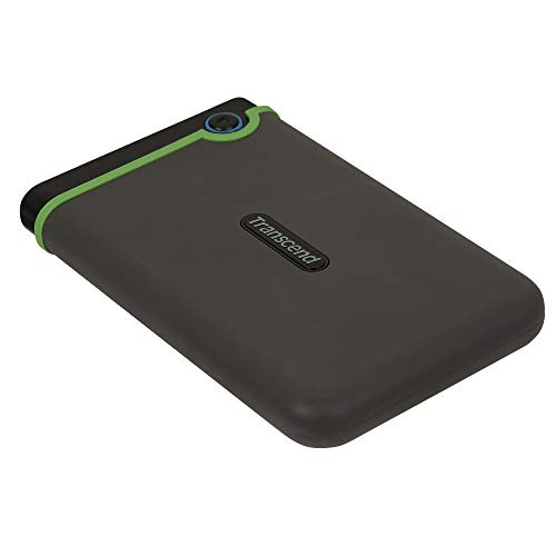 Transcend 2TB USB 3.1 Gen 1 StoreJet 25M3S SJ25M3S Rugged External Hard Drive TS2TSJ25M3S,Grey