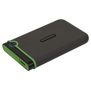 Transcend 2TB USB 3.1 Gen 1 StoreJet 25M3S SJ25M3S Rugged External Hard Drive TS2TSJ25M3S,Grey