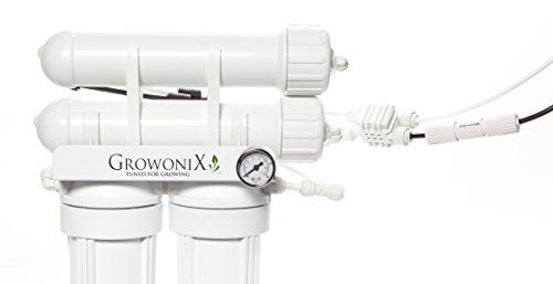 GROWONIX EX400 400 Gallon Per Day Reverse Osmosis System Ultra High Flow Rate Water Purification Filter for Hydroponics Gardening Growing Drinking H20 Coffee Point of use On Demand Purifier