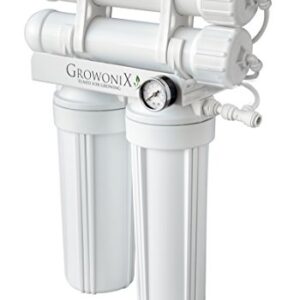 GROWONIX EX400 400 Gallon Per Day Reverse Osmosis System Ultra High Flow Rate Water Purification Filter for Hydroponics Gardening Growing Drinking H20 Coffee Point of use On Demand Purifier