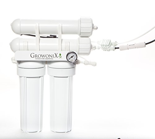 GROWONIX EX400 400 Gallon Per Day Reverse Osmosis System Ultra High Flow Rate Water Purification Filter for Hydroponics Gardening Growing Drinking H20 Coffee Point of use On Demand Purifier