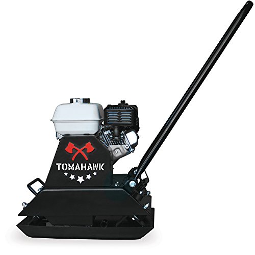 Tomahawk 5.5 HP Honda Vibratory Plate Compactor Tamper for Ground, Gravel, Dirt, Asphalt, Compaction GX160 Engine