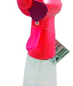 Misting Fan Spray Bottles Personal Cooling Water Spray Mist Battery Powered Handheld Fans Set Portable for Spring Break Travel or Vacation, Set of 2