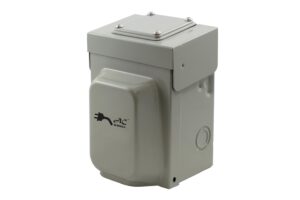 ac works super durable industrial grade locking power input inlet (l14-30 metal box)