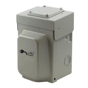 AC WORKS Super Durable Industrial Grade Locking Power Input Inlet (L14-30 Metal Box)