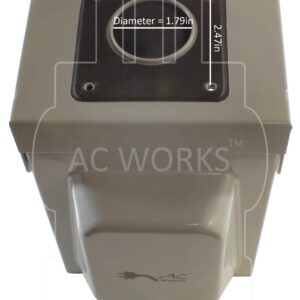 AC WORKS Super Durable Industrial Grade Locking Power Input Inlet (L14-30 Metal Box)