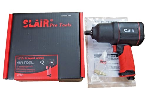 SLAIR 1/2" Composite Twin Hammer Air Impact Wrench Max Torque 1050ft/lb XX-785