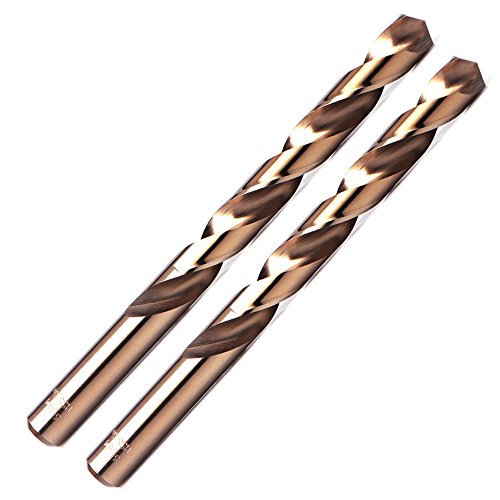 2PCS 21/64" HSS Jobber Length COBALT Twist Drill Bits