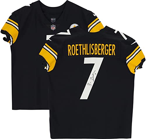 Ben Roethlisberger Pittsburgh Steelers Autographed Nike Black Elite Jersey - Autographed NFL Jerseys