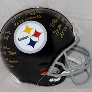 Jack Lambert Signed F/S Steelers 63-76 TB ProLine Helmet W/STATS- JSA W Auth *G - Autographed NFL Helmets