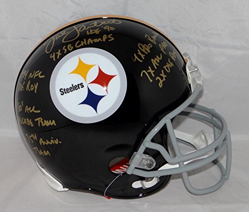 Jack Lambert Signed F/S Steelers 63-76 TB ProLine Helmet W/STATS- JSA W Auth *G - Autographed NFL Helmets