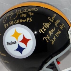 Jack Lambert Signed F/S Steelers 63-76 TB ProLine Helmet W/STATS- JSA W Auth *G - Autographed NFL Helmets