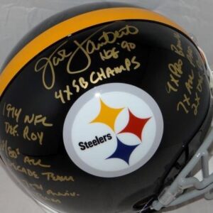 Jack Lambert Signed F/S Steelers 63-76 TB ProLine Helmet W/STATS- JSA W Auth *G - Autographed NFL Helmets