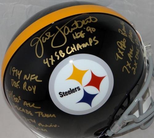 Jack Lambert Signed F/S Steelers 63-76 TB ProLine Helmet W/STATS- JSA W Auth *G - Autographed NFL Helmets