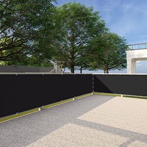 patio deck balcony privacy screen 3'x50' outdoor yard pool porch patio fence privacy screen for backyard chain link fence with zip ties black